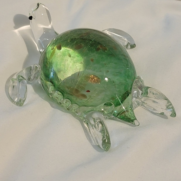 Lenox | Other | Lenox Art Glass Set Of Sea Turtle Paperweight And Baby ...